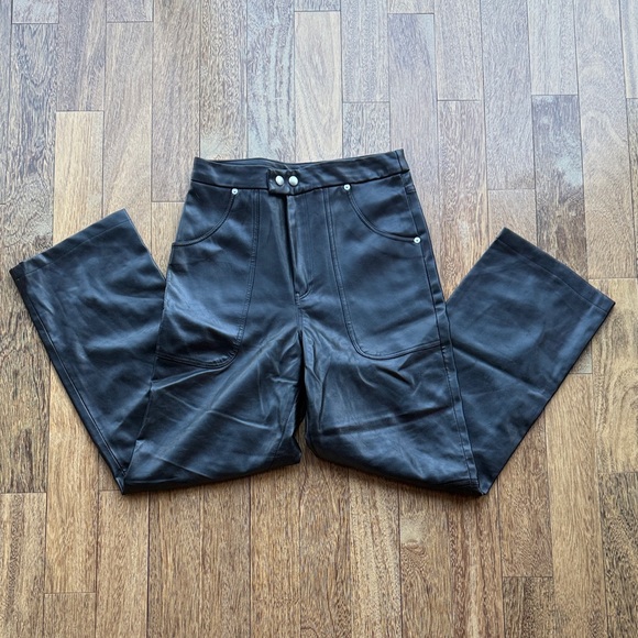 Blank NYC | Pants & Jumpsuits | Blanknyc The Baxter Black Faux Leather ...